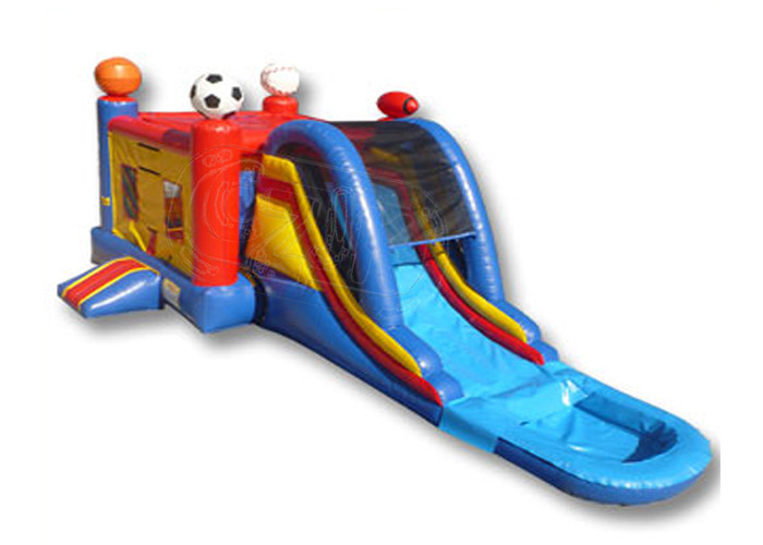 Football Basketball Sports Inflatable Bounce House Combo Customized ...